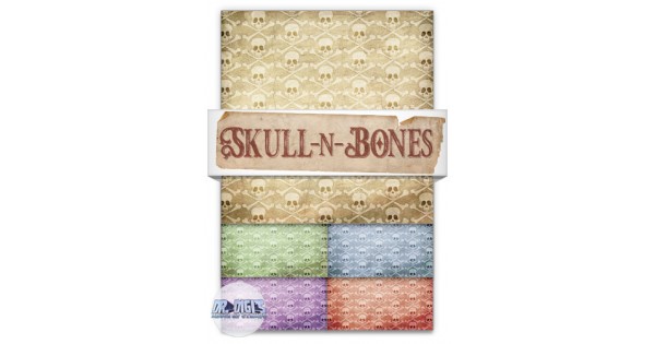 Skull N Bones Halloween Backing Paper